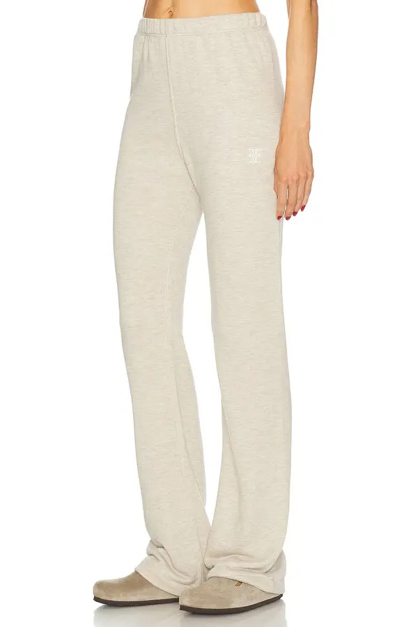 Eterne Straight Leg Sweatpant - Heather Oatmeal