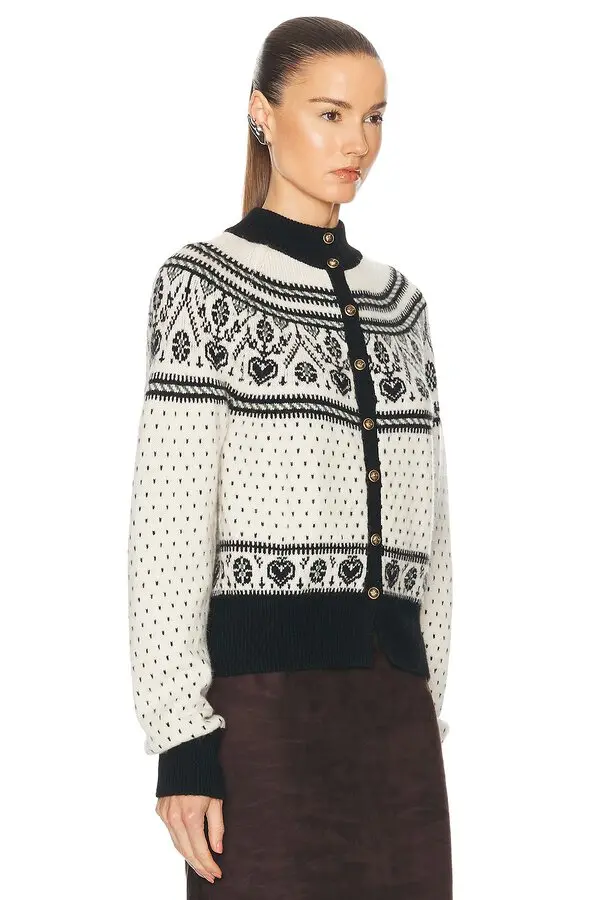Khaite Marc Cashmere Cardigan - Neutral Multi