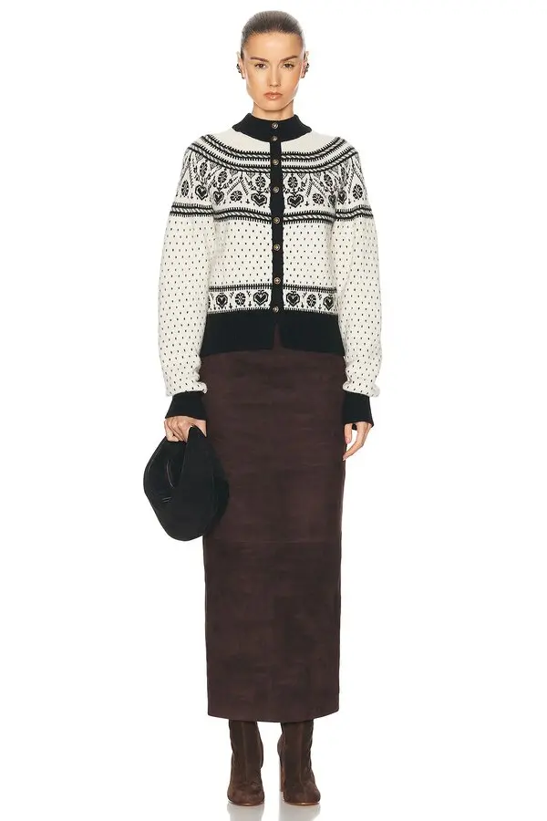 Khaite Marc Cashmere Cardigan - Neutral Multi