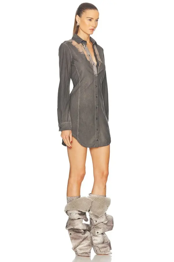 diesel sheer dress Sheer Mini Shirt Dress