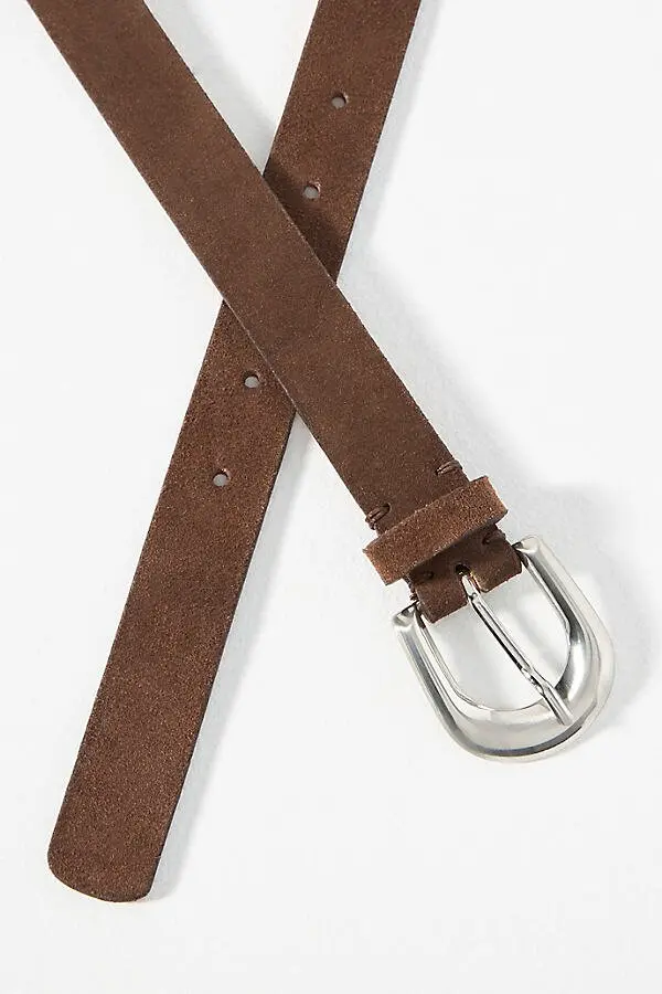 Anthropologie Slim Classic Belt Classic Horsebit Skinny Belt | Anthropologie main image 4