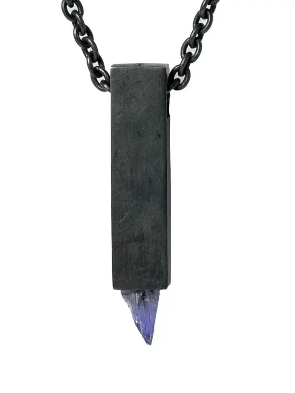 PARTS OF FOUR Talisman Cuboid Necklace - Black