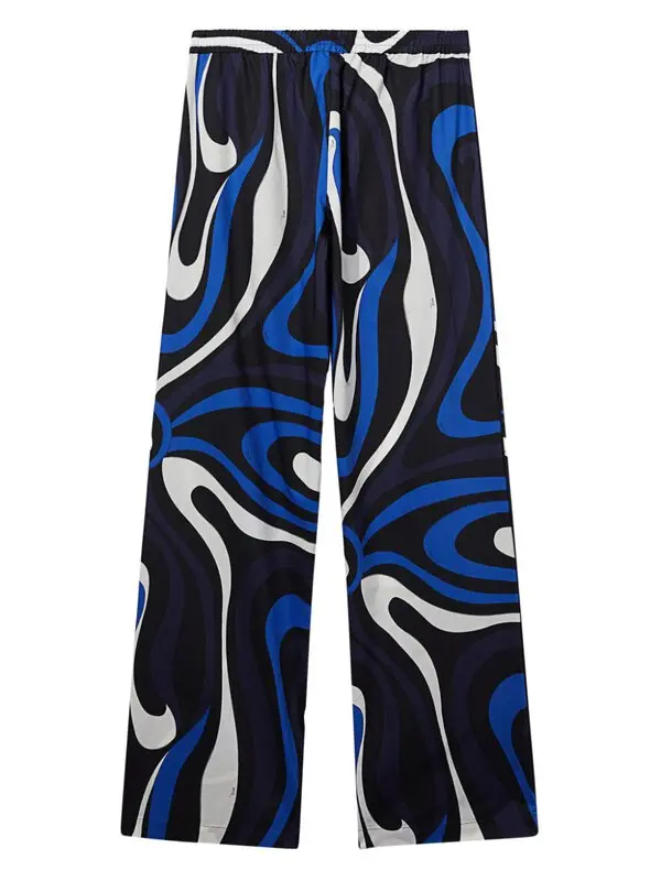 Emilio Pucci Marmo-print Trousers