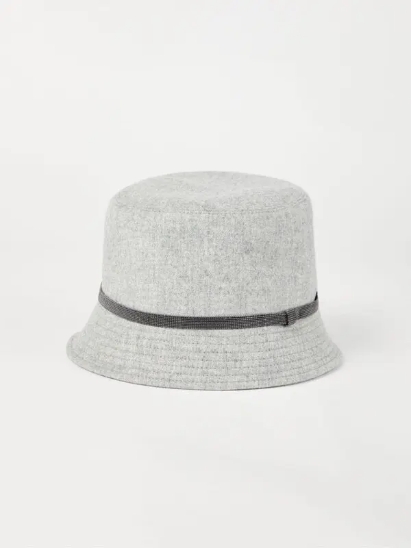 Brunello Cucinelli Monili Chain Bucket Hat - Grey