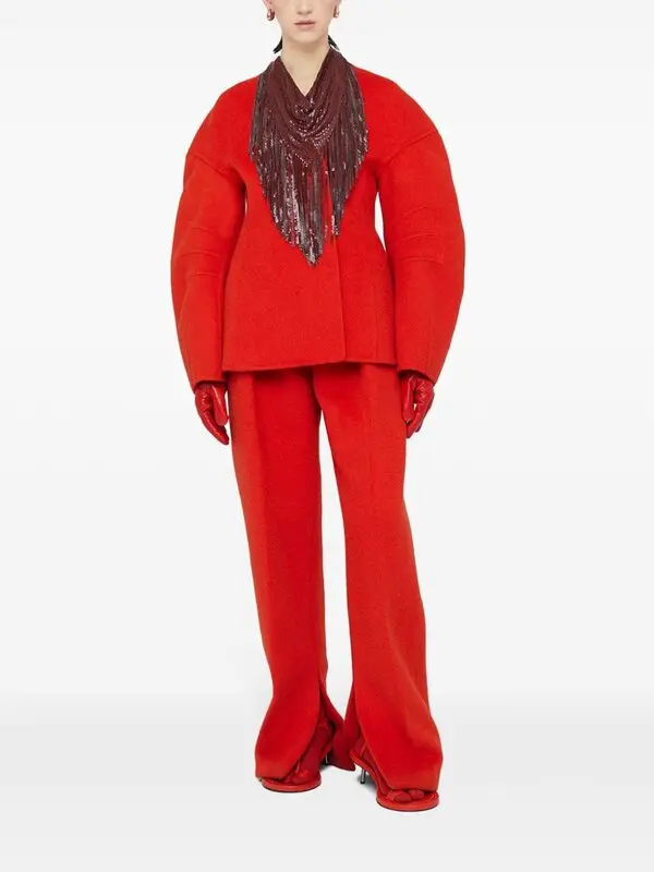 JIL SANDER Wool-blend Jacket - Red