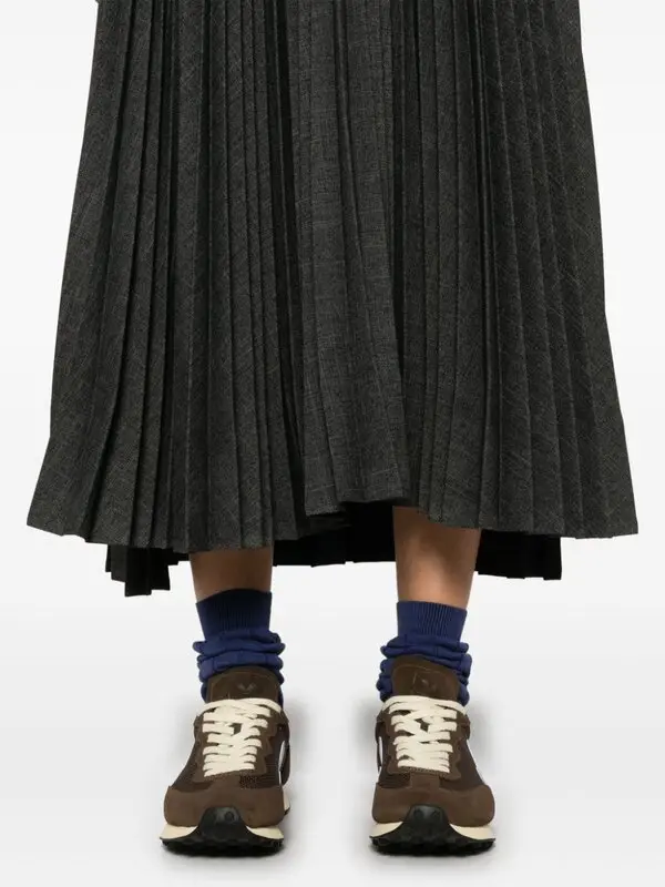 Plan C Plissé Midi Skirt