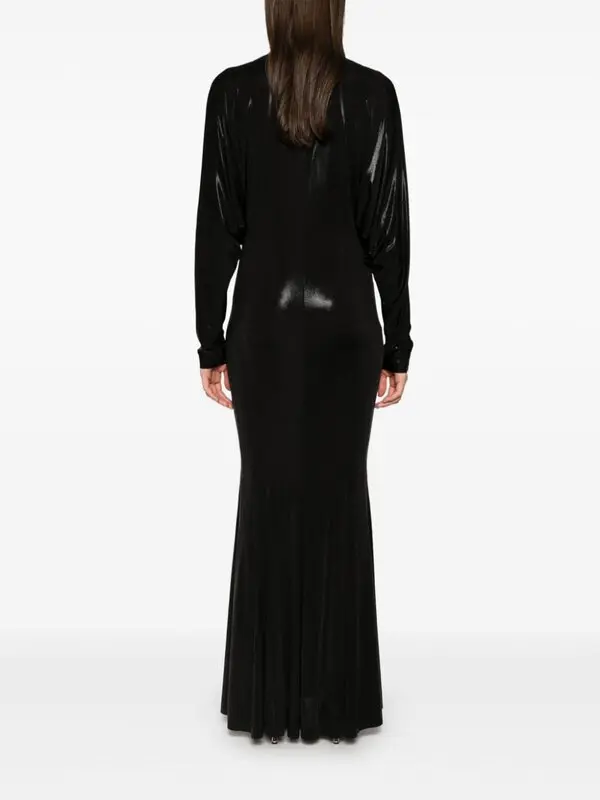 Norma Kamali V-neck Fishtail Dress