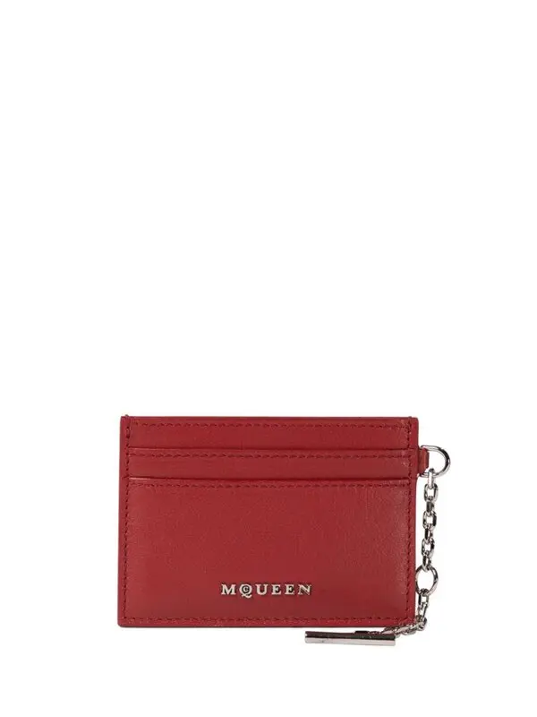 Alexander McQueen Sling Card Holder - Red