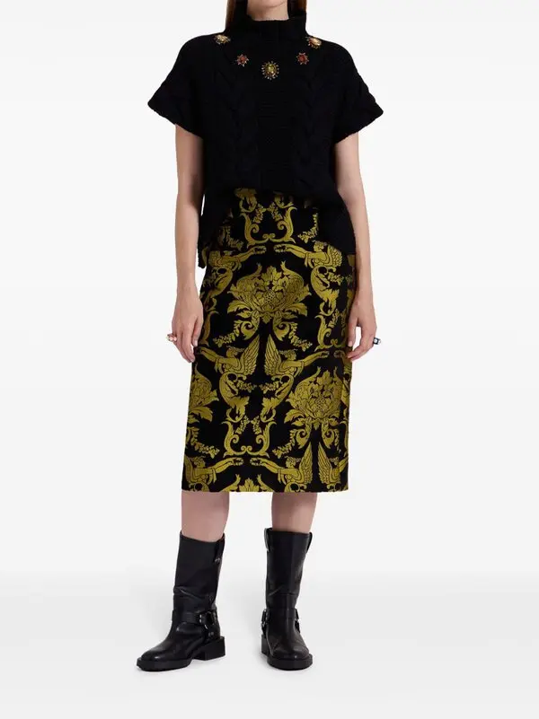 La DoubleJ Printed Pencil Skirt