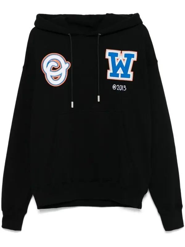 Off-White Wiz Patch Skate Hoodie - Black
