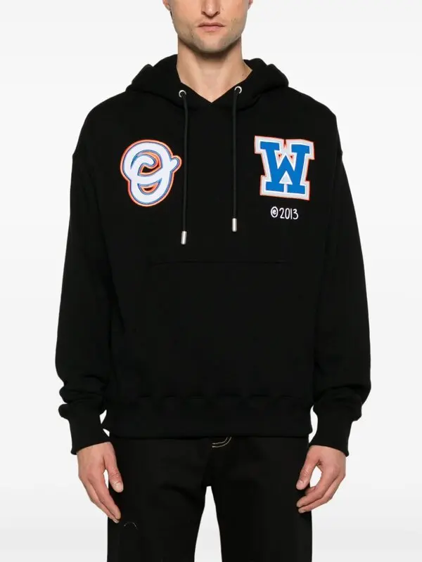 Off-White Wiz Patch Skate Hoodie - Black