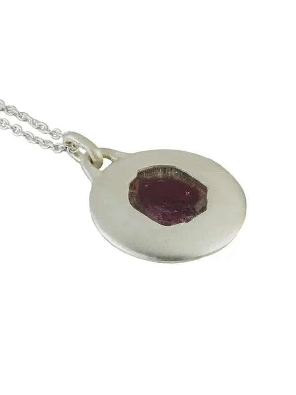 PARTS OF FOUR Disk Pendant Necklace - Silver
