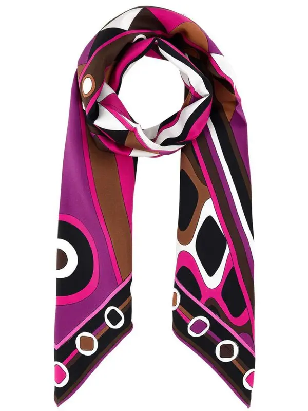 Emilio Pucci Printed Silk Foulard - Pink