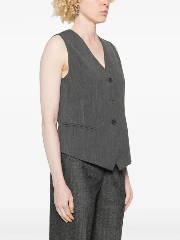 TWINSET Textured Waistcoat - Grey