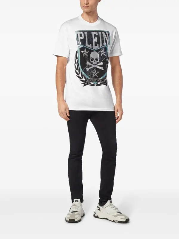 Philipp Plein Patch Skull&bones T-shirt - White