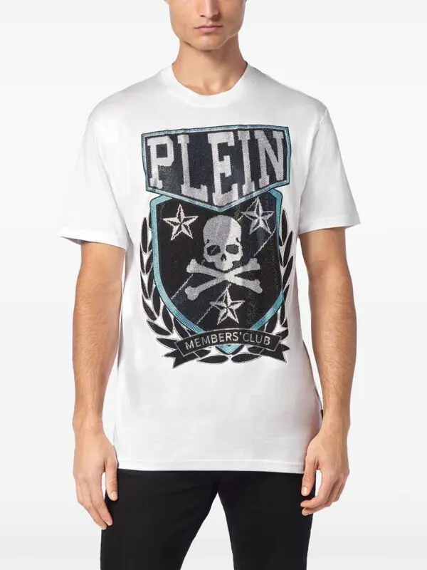 Philipp Plein Patch Skull&bones T-shirt - White