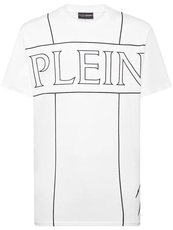 PLEIN SPORT Ss Logo-print T-shirt - White