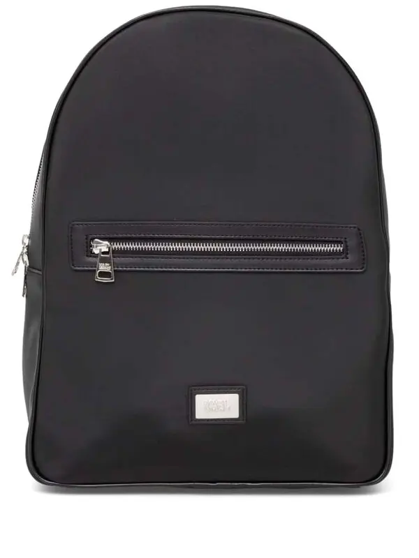 Karl Lagerfeld Logo Plaque Backpack - Black