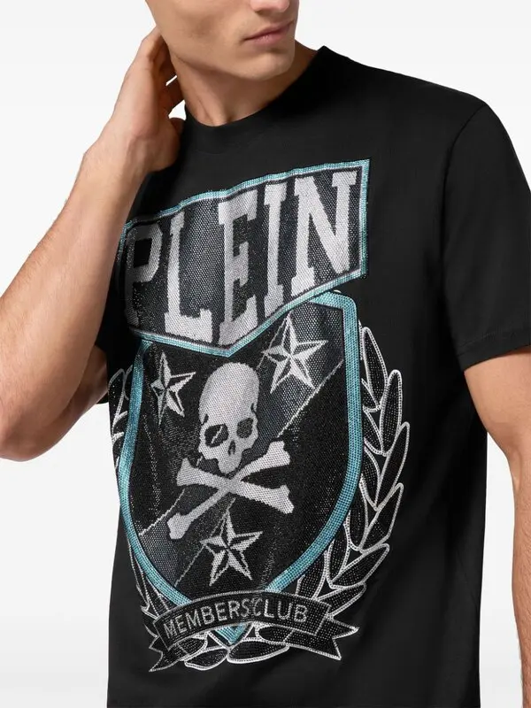 Philipp Plein Patch Skull&bones T-shirt - Black