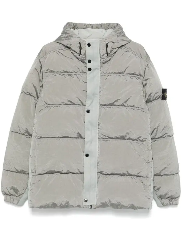 Stone Island Compass-badge Puffer Jacket - Grey