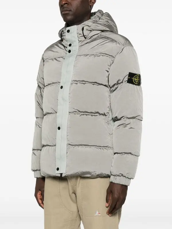 Stone Island Compass-badge Puffer Jacket - Grey