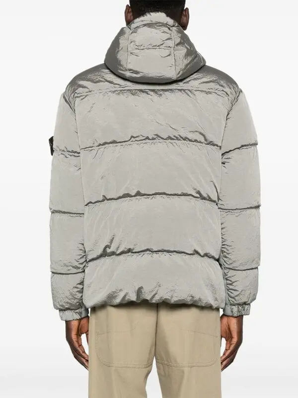 Stone Island Compass-badge Puffer Jacket - Grey
