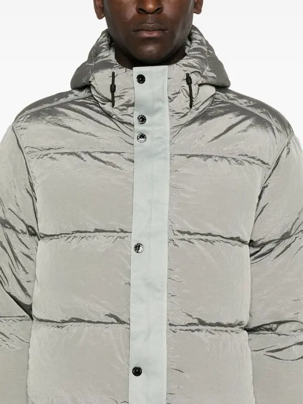 Stone Island Compass-badge Puffer Jacket - Grey
