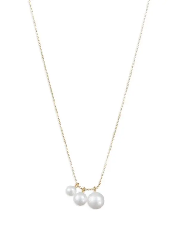 Sophie Bille Brahe 14kt Yellow Stella Pearl Necklace - Gold