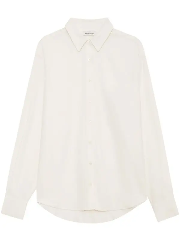 ANINE BING Braxton Shirt - Neutrals