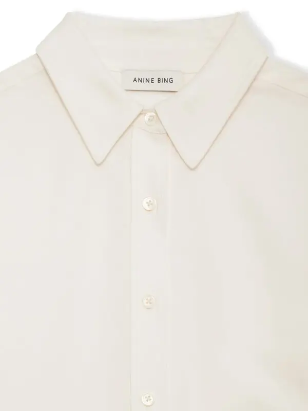 ANINE BING Braxton Shirt - Neutrals