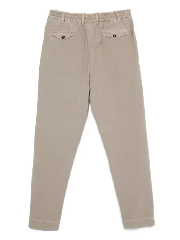 DELL'OGLIO Pleat-detail Trousers - Neutrals
