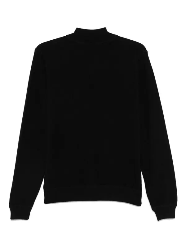 DELL'OGLIO Fine-knit Cardigan - Black