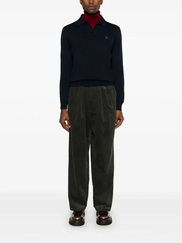 Maison Kitsuné Fox-motif Polo Shirt