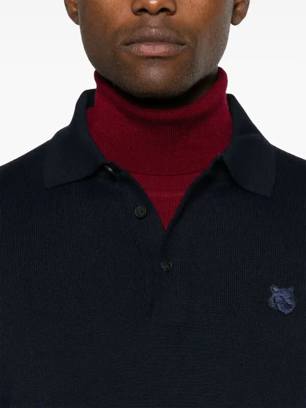 Maison Kitsuné Fox-motif Polo Shirt