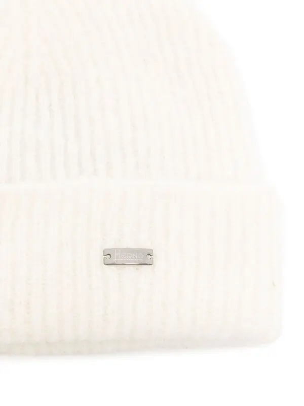 Herno Logo-plaque Beanie Hat