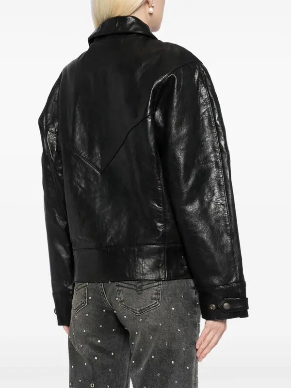 R13 Asymmetrical Studded Jacket