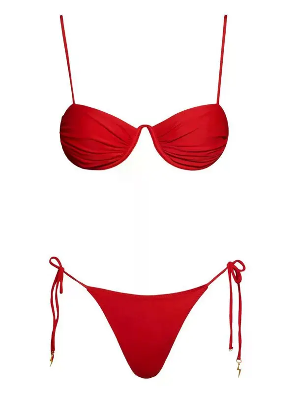 NOIRE SWIMWEAR Monowire Bikini Set - Red