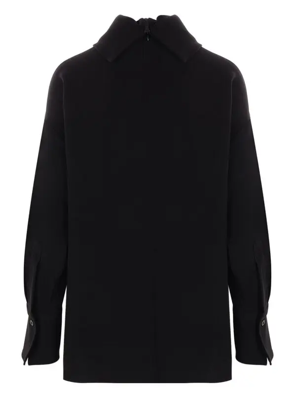 Alberto Biani Crepe Blouse - Black