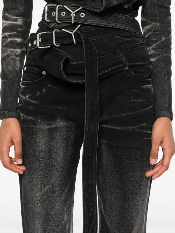 Y/project Wrap Belt Jeans - Black