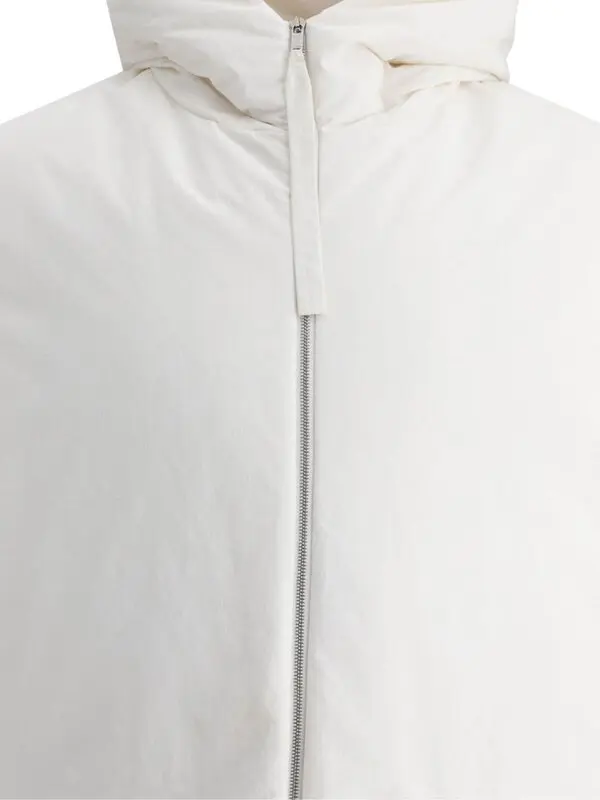 JIL SANDER Zipped Gilet - White