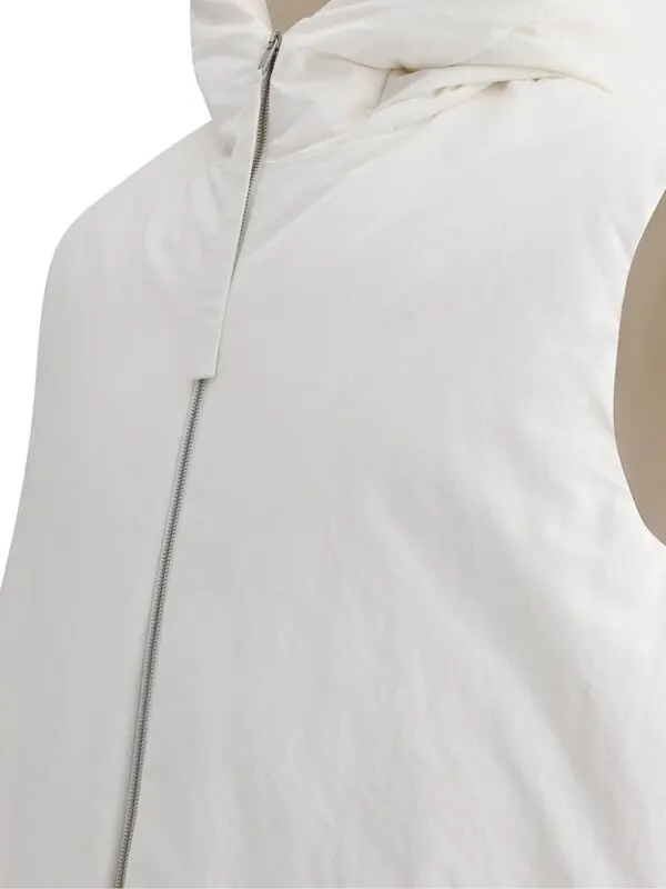 JIL SANDER Zipped Gilet - White