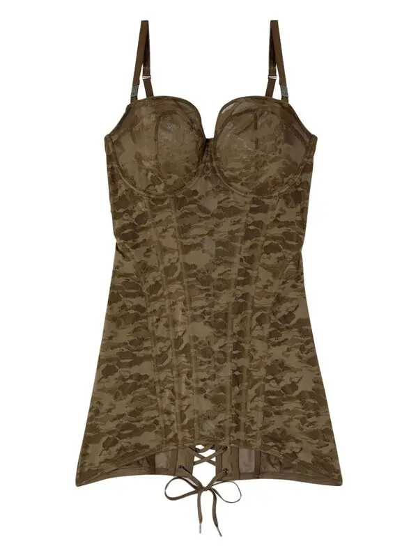 fenty corset t shirt dress Diesel X Savage X Fenty Corset Dress In Green - 30% Off