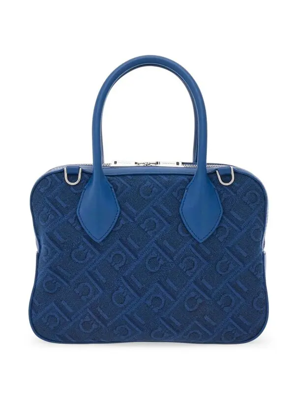 FERRAGAMO Gancini Printed Zipped Tote Bag