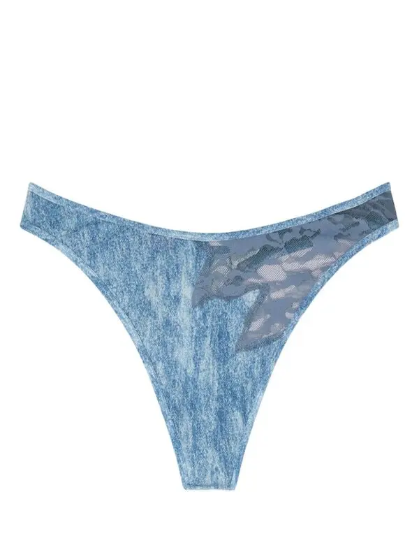 DIESEL® X Savage X Fenty Camouflage Thong - Blue
