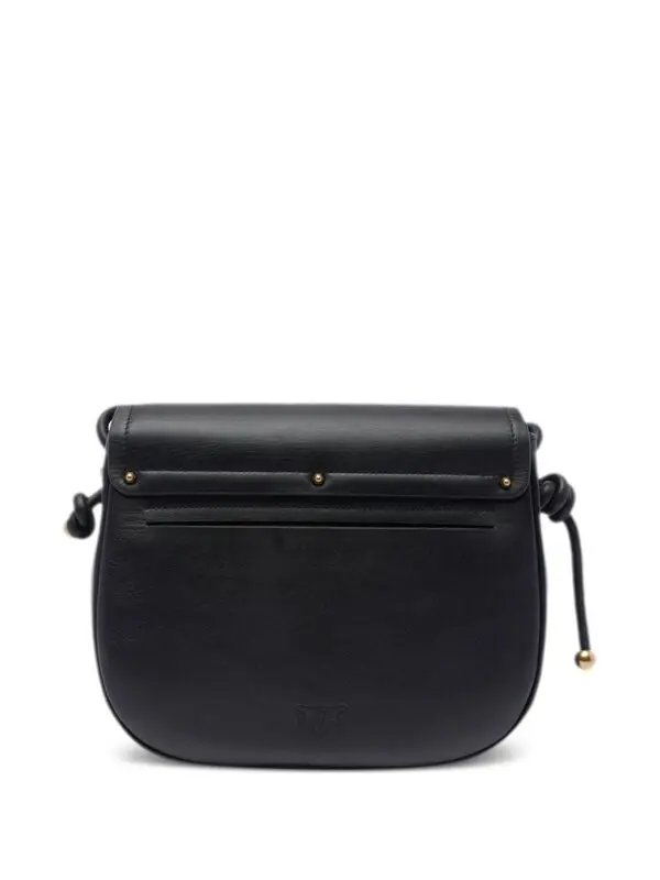Pinko Logo-charm Crossbody Bag - Black