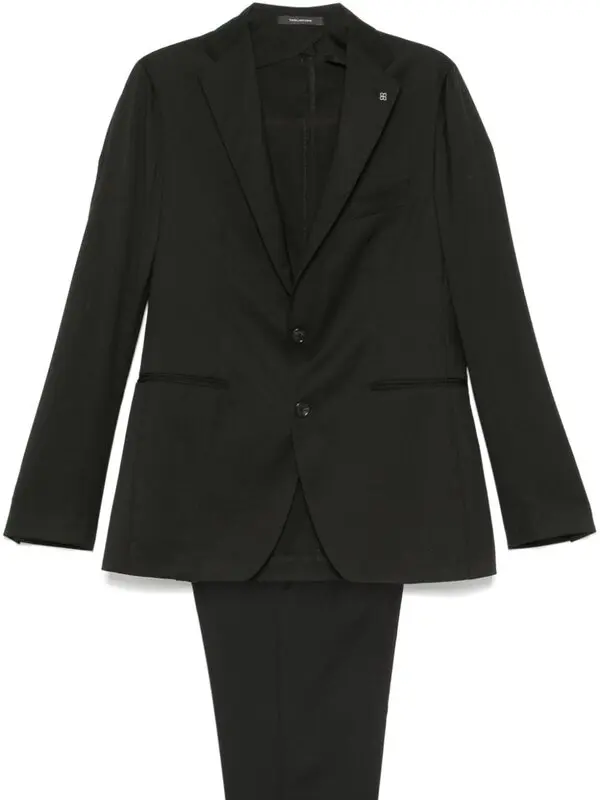 Tagliatore Virgin Wool Suit - Black