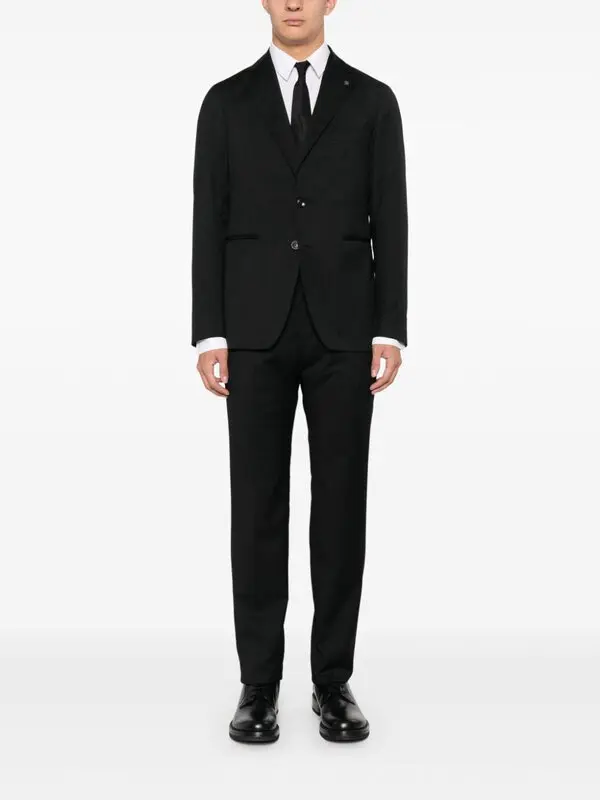 Tagliatore Virgin Wool Suit - Black