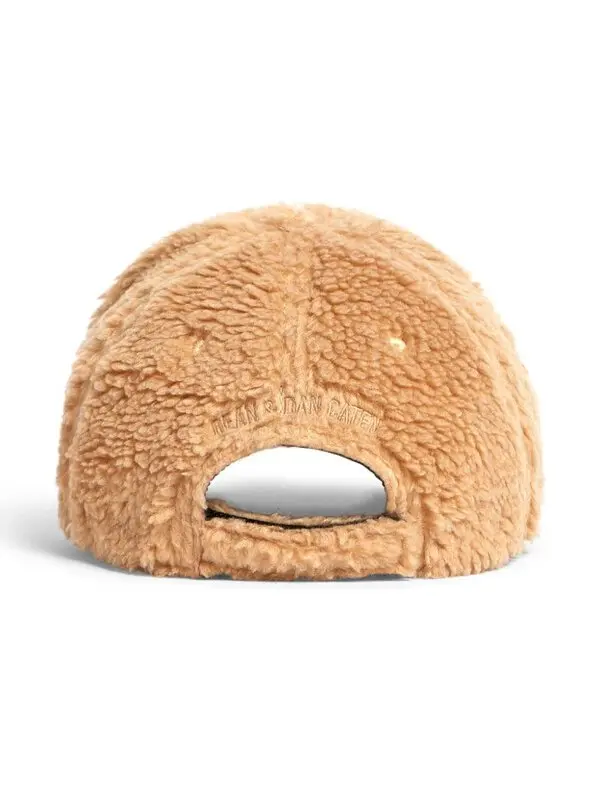 Dsquared2 Icon-appliqué Faux-shearling Cap