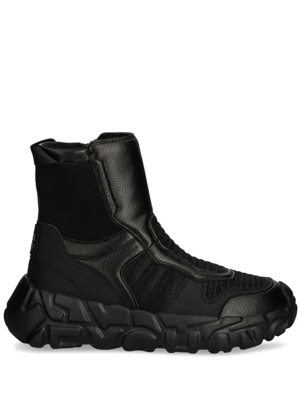 Armani Exchange Logo Appliqué Boots