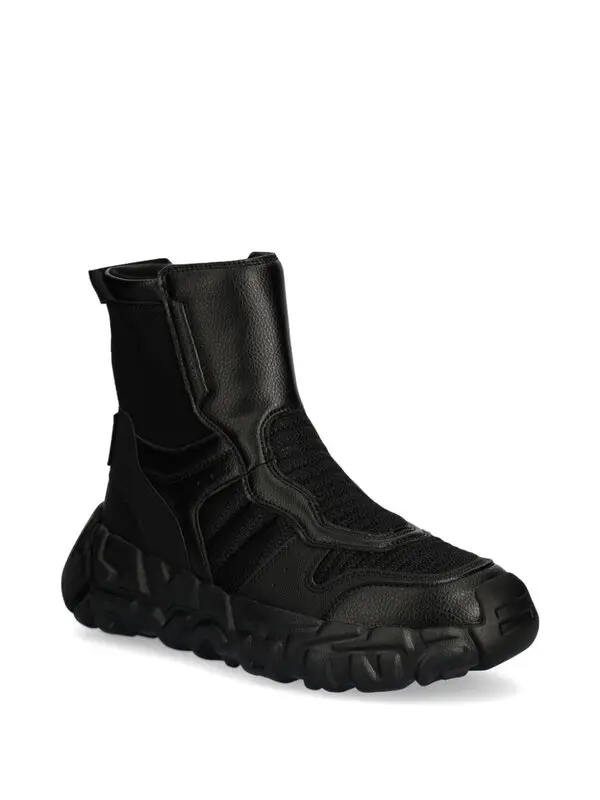 Armani Exchange Logo Appliqué Boots
